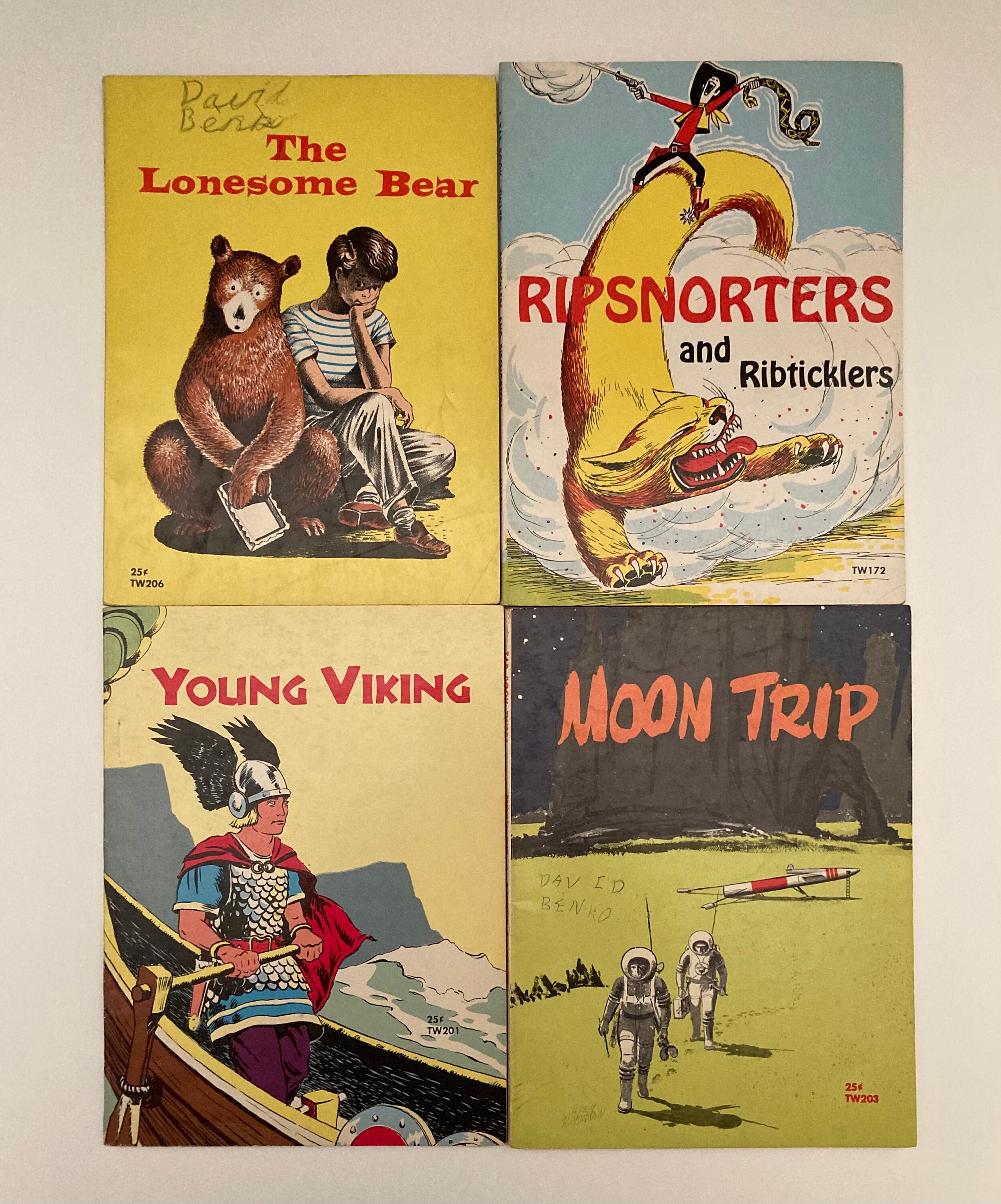 7 Children's Scholastic/tab Books Circa 1959-1964. All in Good ...