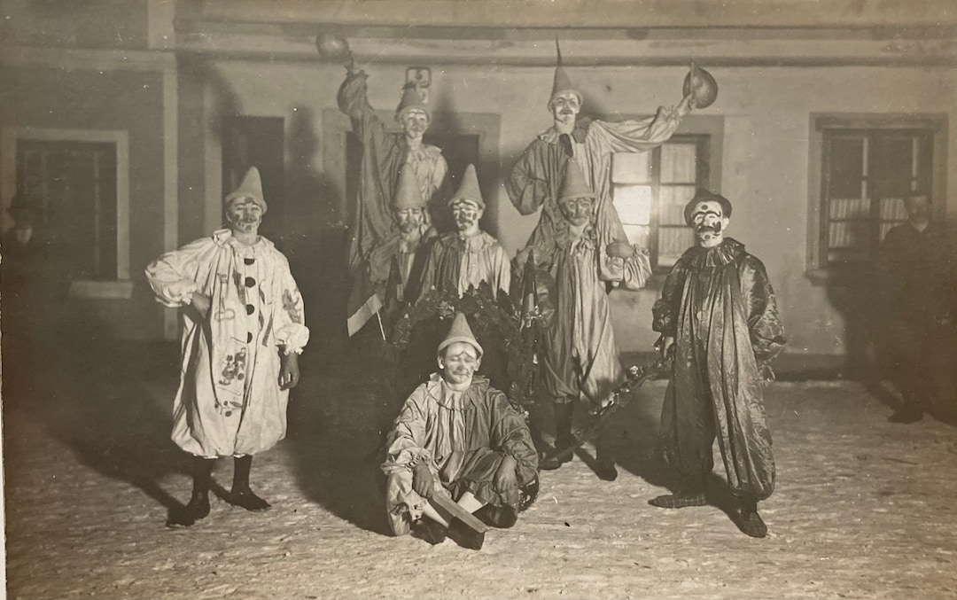 Vintage RPPC of Clowns, Ca. 1920's. - Etsy