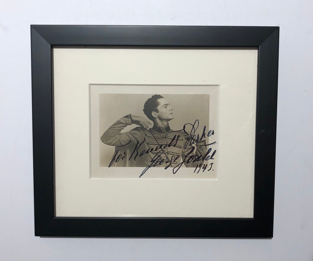 Ballet Russe Dancer George Zoritch - Autographed Silver Gelatin ...