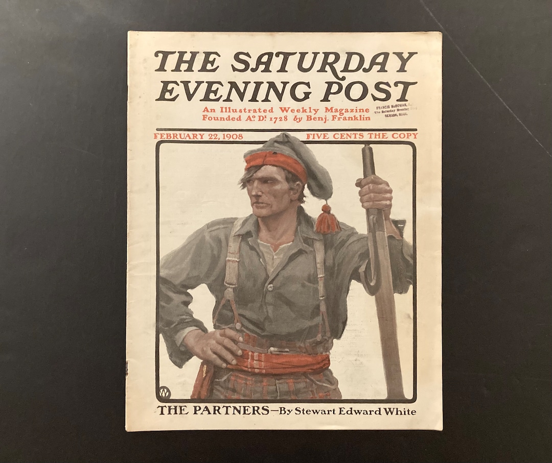N. C. WYETH Cover Saturday Evening Post Vintage/original, February 22 ...