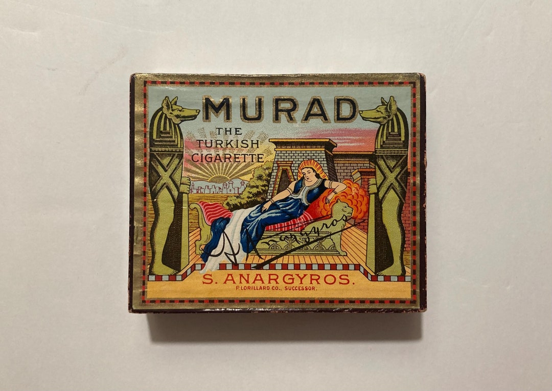 Vintage Murad Turkish Cigarette Box (paperboard) - Etsy