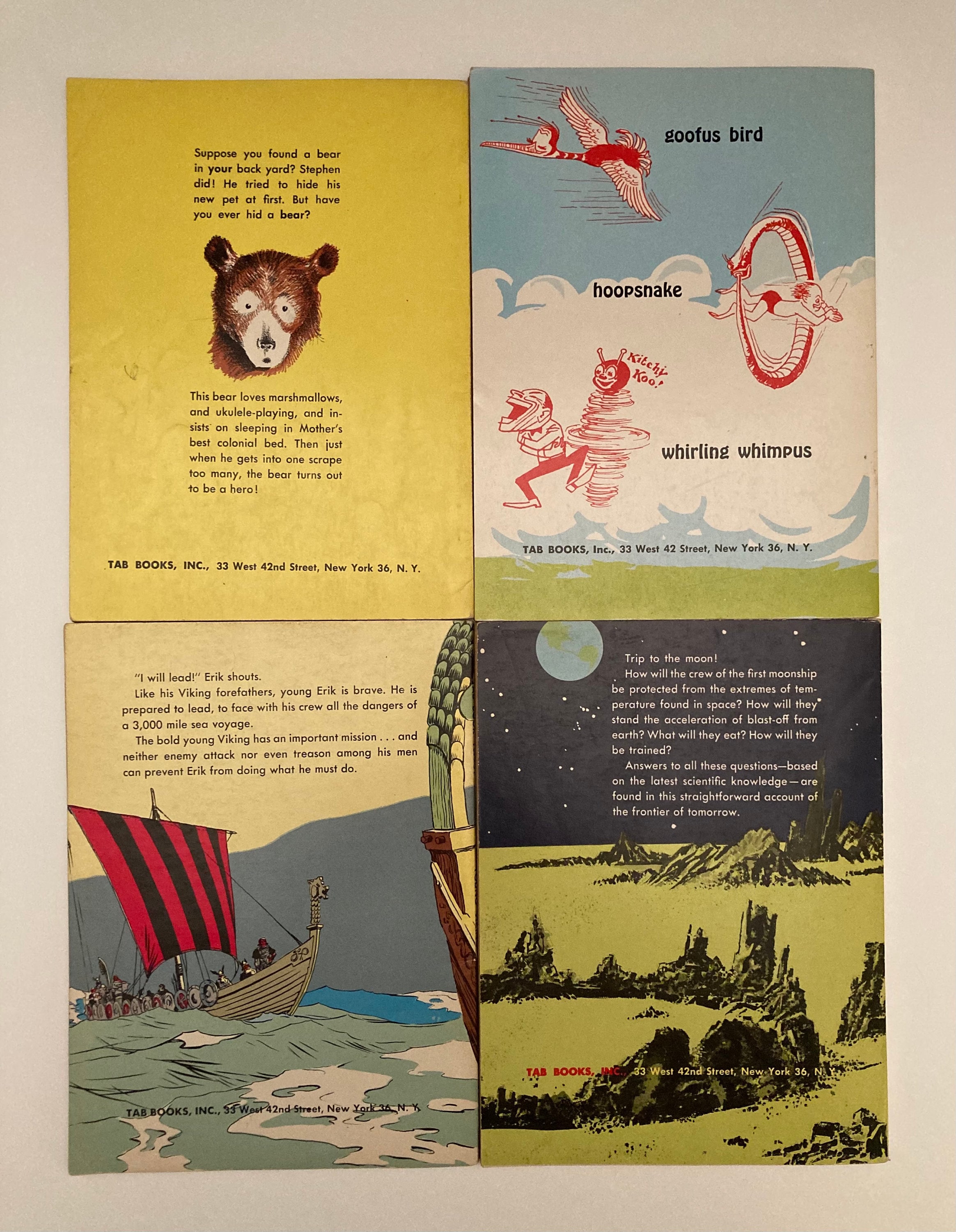 7 Children's Scholastic/tab Books Circa 1959-1964. All in Good ...