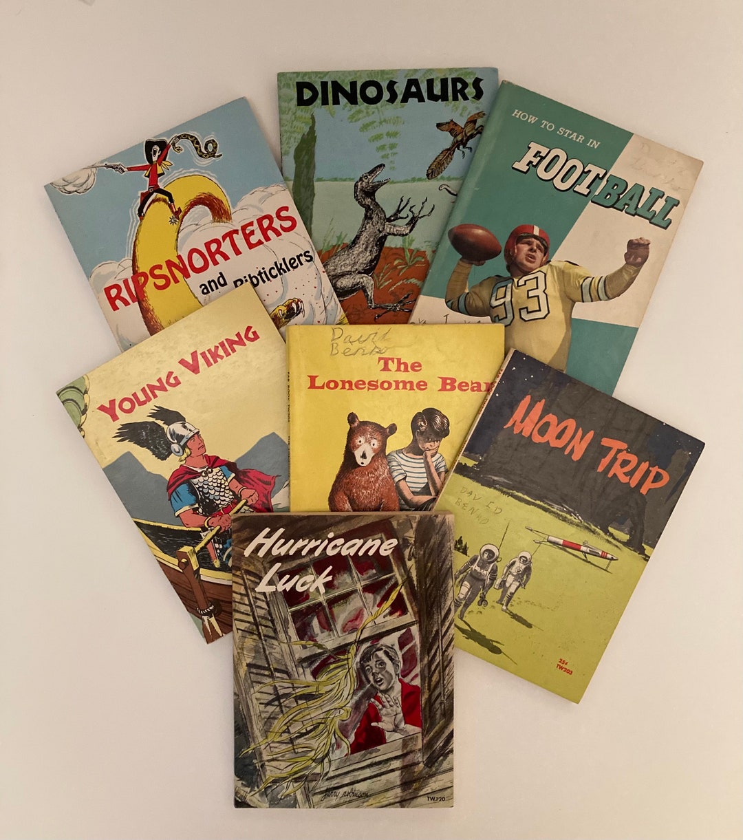 7 Children's Scholastic/tab Books Circa 1959-1964. All in Good ...
