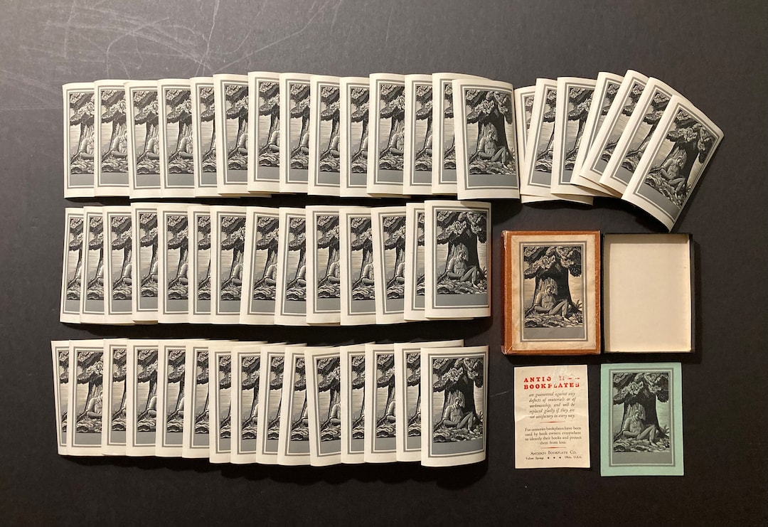 ROCKWELL KENT Complete 50 Bookplates in Original Box With Inserts. NOTE ...