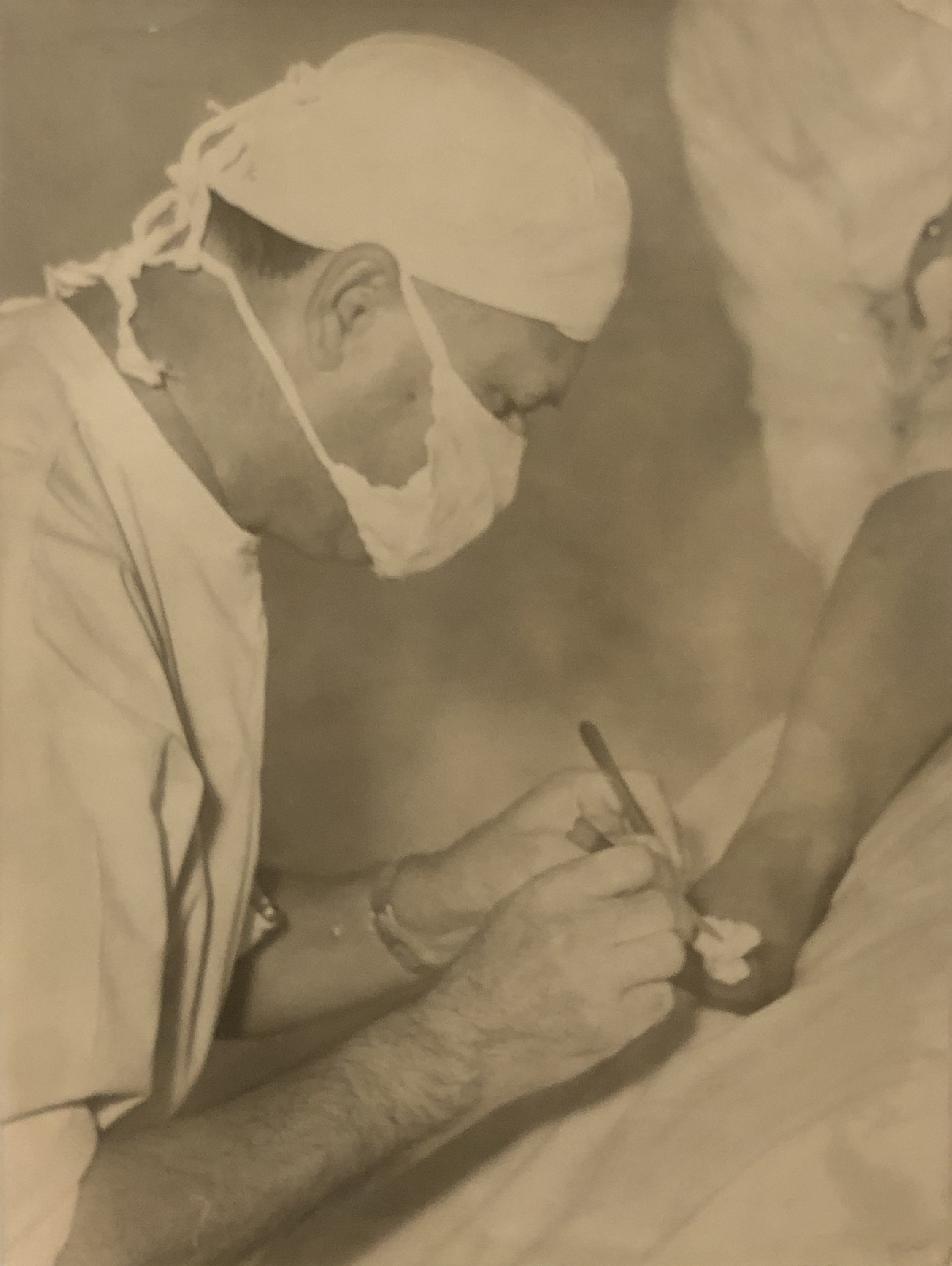 Vintage USSR Black & White Photograph of Surgeon Cleaning - Etsy
