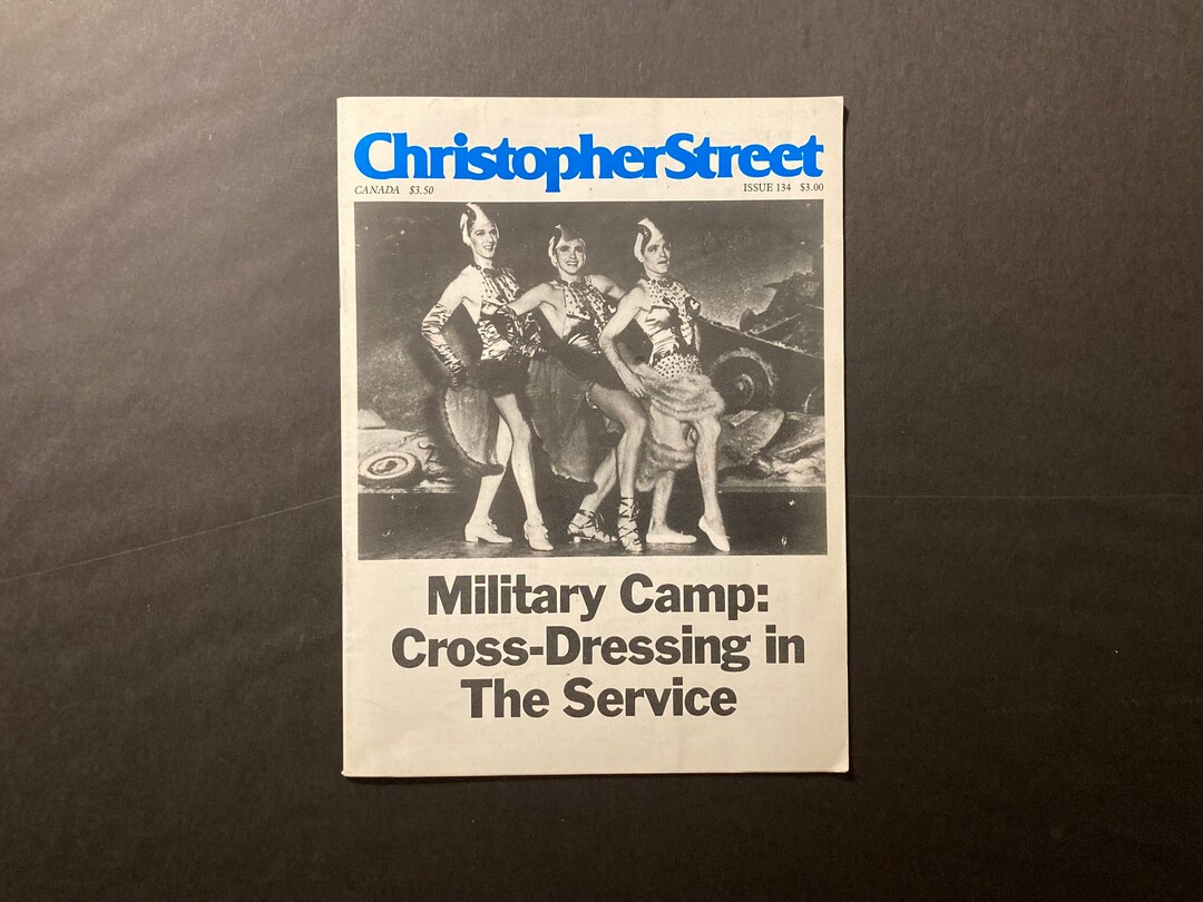 MILITARY CAMP: Cross-dressing in the Service. Vintage 1989 Christopher ...