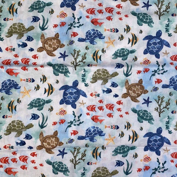 Sea Turtles Fabric - Etsy
