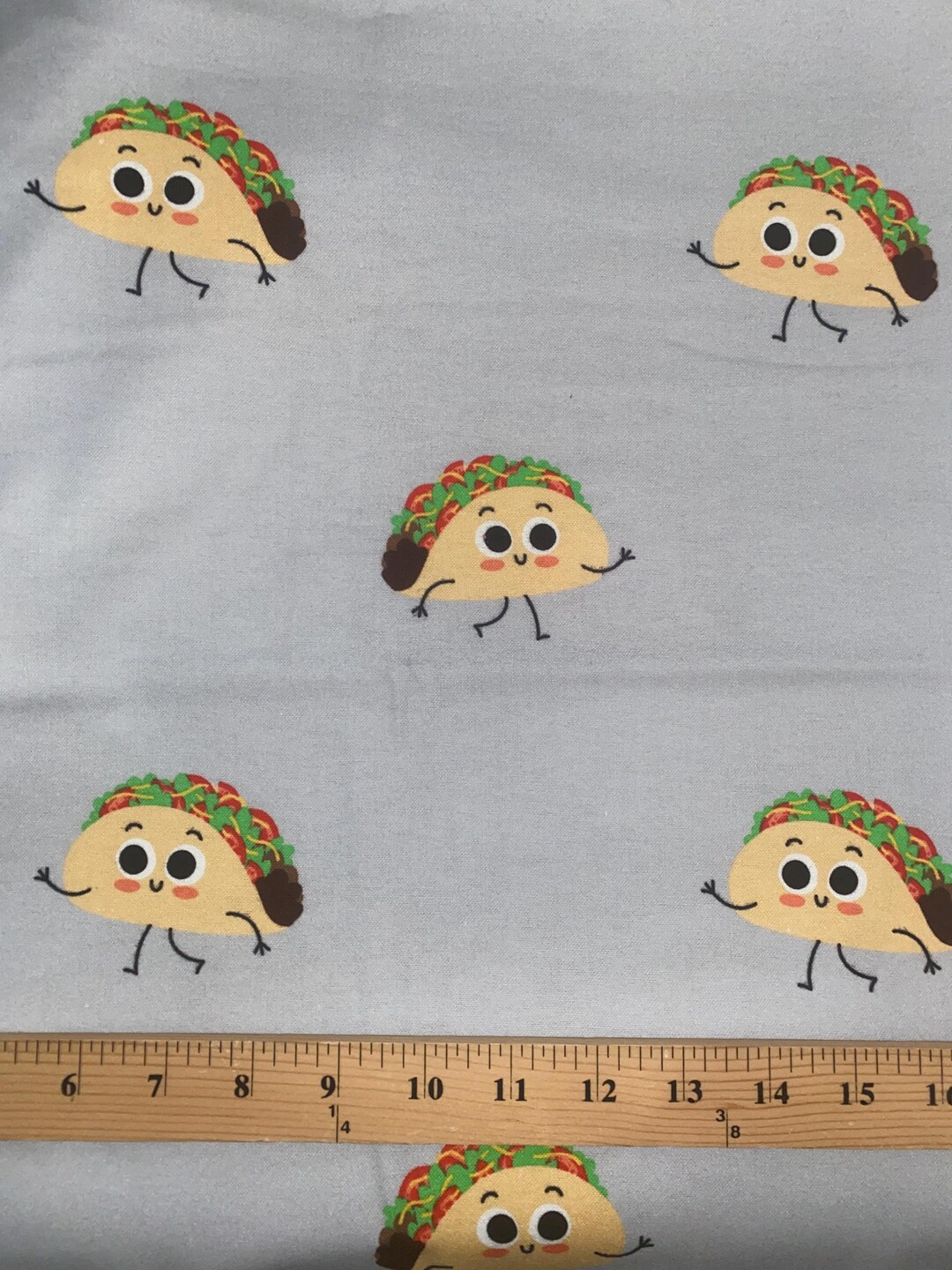 Taco Flannel Fabric Google Eye Crafting Sewing Quilt Flannel Fabric - Etsy