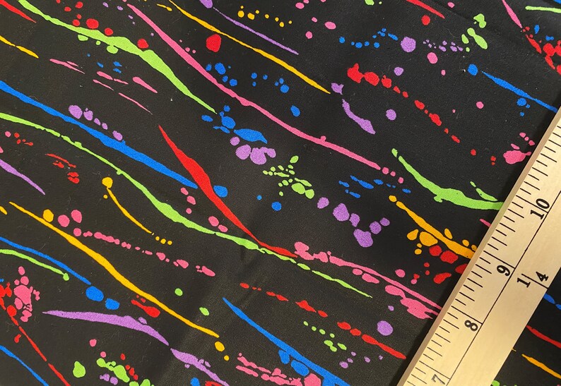 Paint Splatter Fabric Cotton Quilting Crafting Sewing Fabric - Etsy