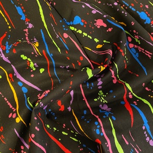 Paint Splatter Fabric Cotton Quilting Crafting Sewing Fabric - Etsy