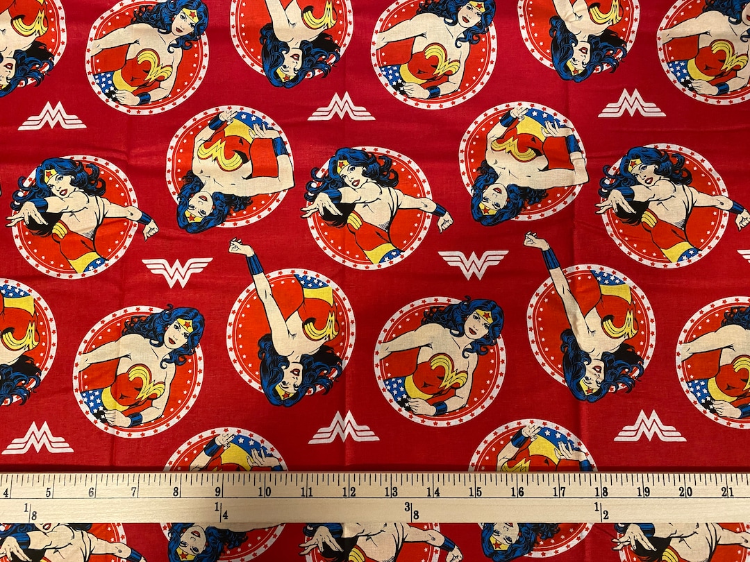 Wonder Woman Fabric DC Comics Cotton Quilting Crafting Sewing Fabric - Etsy