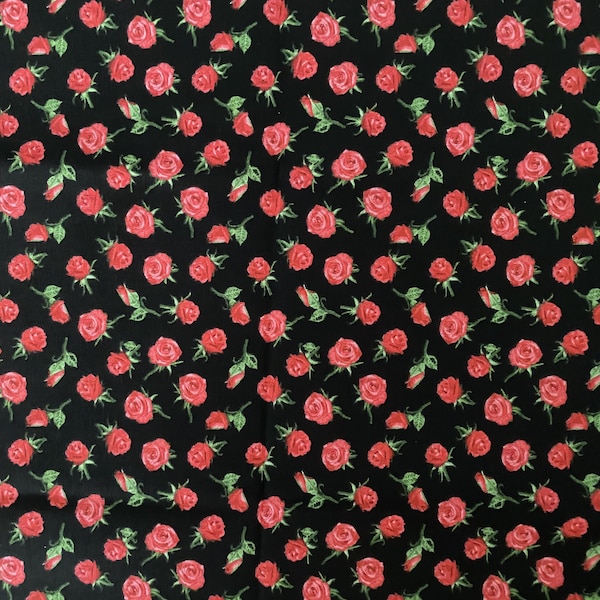 Black Fabric Roses - Etsy