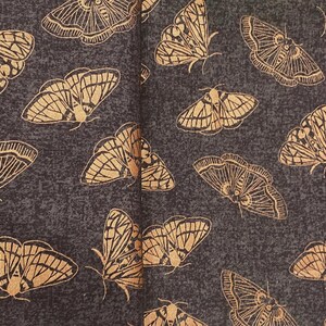 Copper Metallic Moth Fabric Quilt Cotton Crafting Sewing Fabric - Etsy