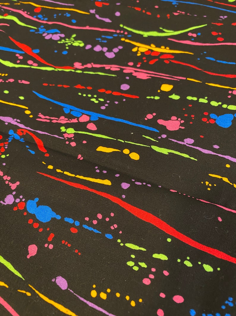 Paint Splatter Fabric Cotton Quilting Crafting Sewing Fabric - Etsy