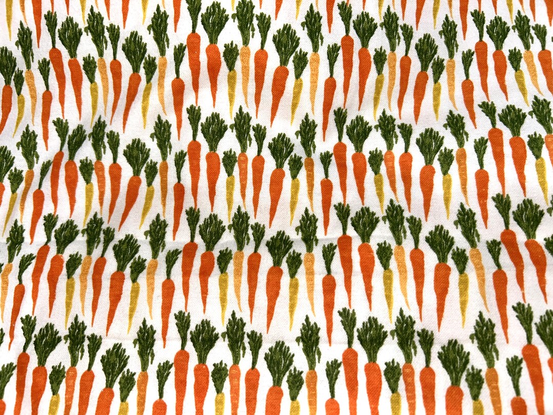 Carrot Flannel Fabric Quilt Craft Sewing Fabric - Etsy