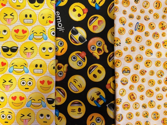100 Emoji Wallpaper Fabric Emoji