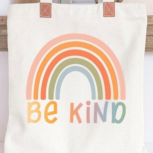 Rainbow Be Kind SVG Cut Files Cricut Files Cute T-shirt Cut File ...
