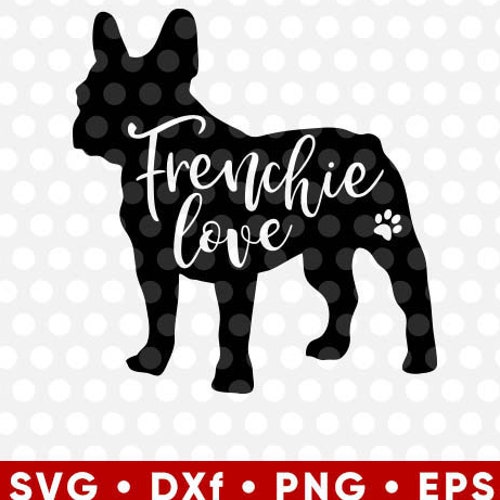 Frenchie Mom SVG Silhouette Design French Bulldog Instant - Etsy