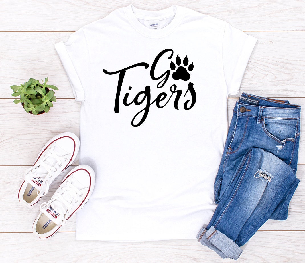 Go Tigers SVG svg Instant Download File Game Day T-Shirt File | Etsy