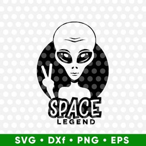 Cute Alien SVG Cut Files Cricut Files Funny T-shirt Svg Cut File ...