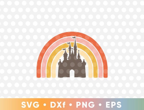 Rainbow Castle SVG Cut Files Cricut Cute T-shirt Clipart - Etsy
