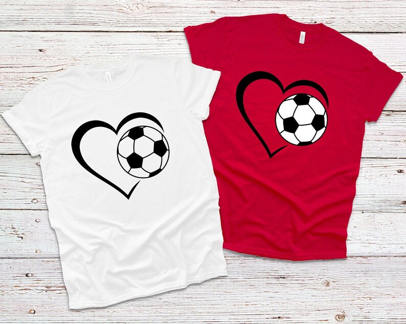 Soccer Heart SVG Instant Download File Soccer Love Heart Girl | Etsy