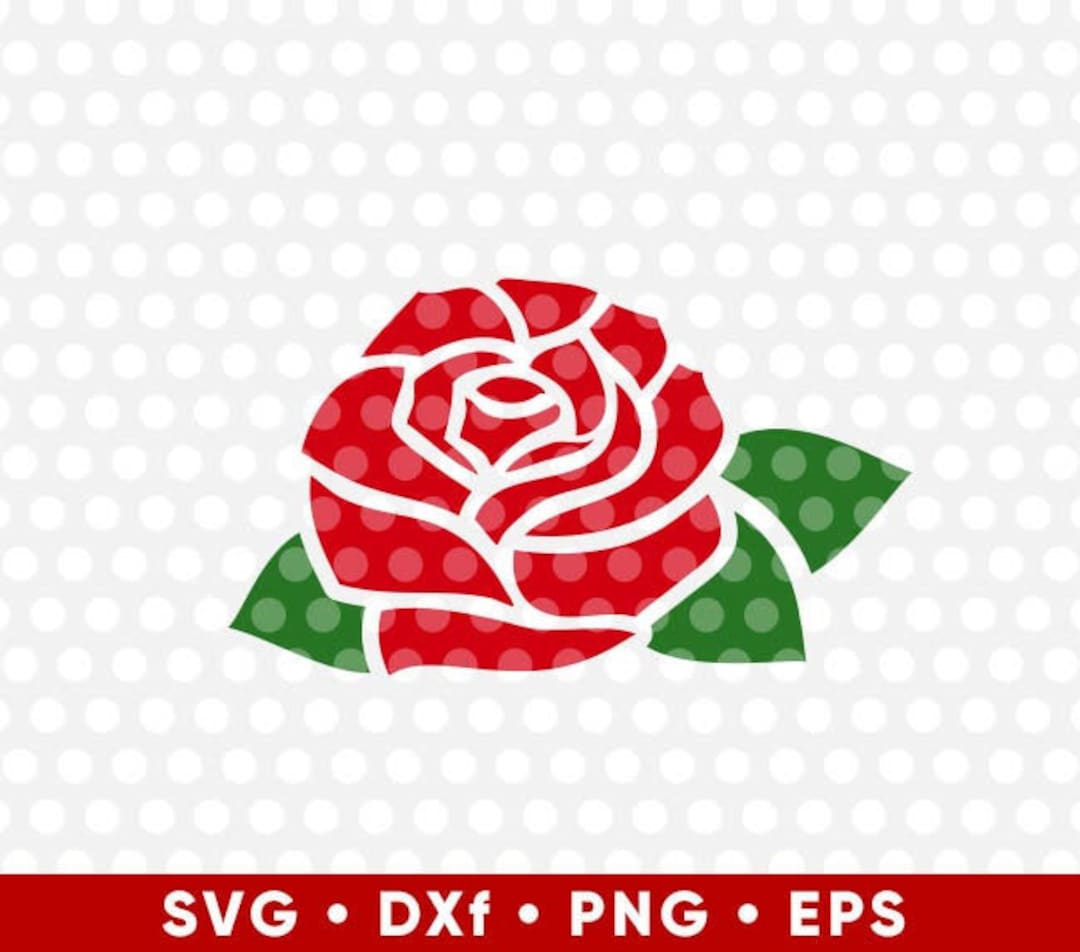 Rose SVG Svg Cutting File Flower SVG Instant Download Cricut Silhouette ...