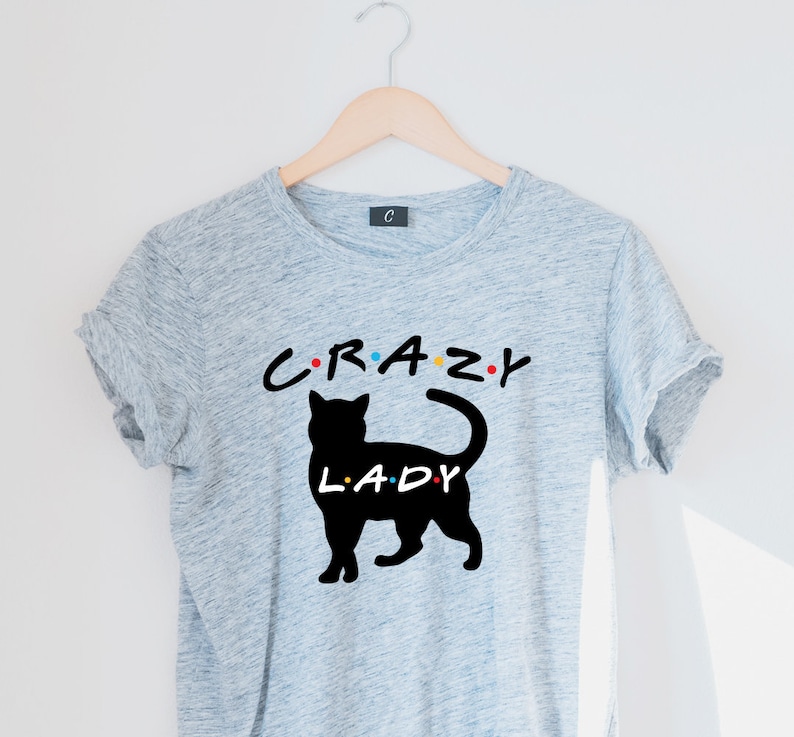 Crazy Cat Lady SVG Cut Files Cricut Files Funny T-shirt Svg | Etsy