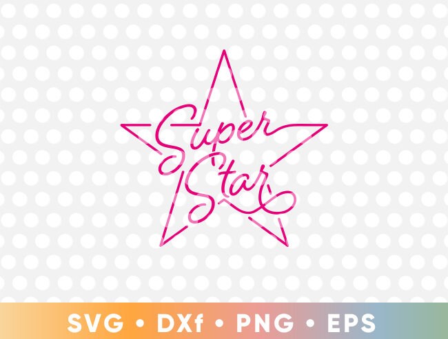 Super Star SVG Girl Power Cut Files Cricut Cute Star T-shirt | Etsy