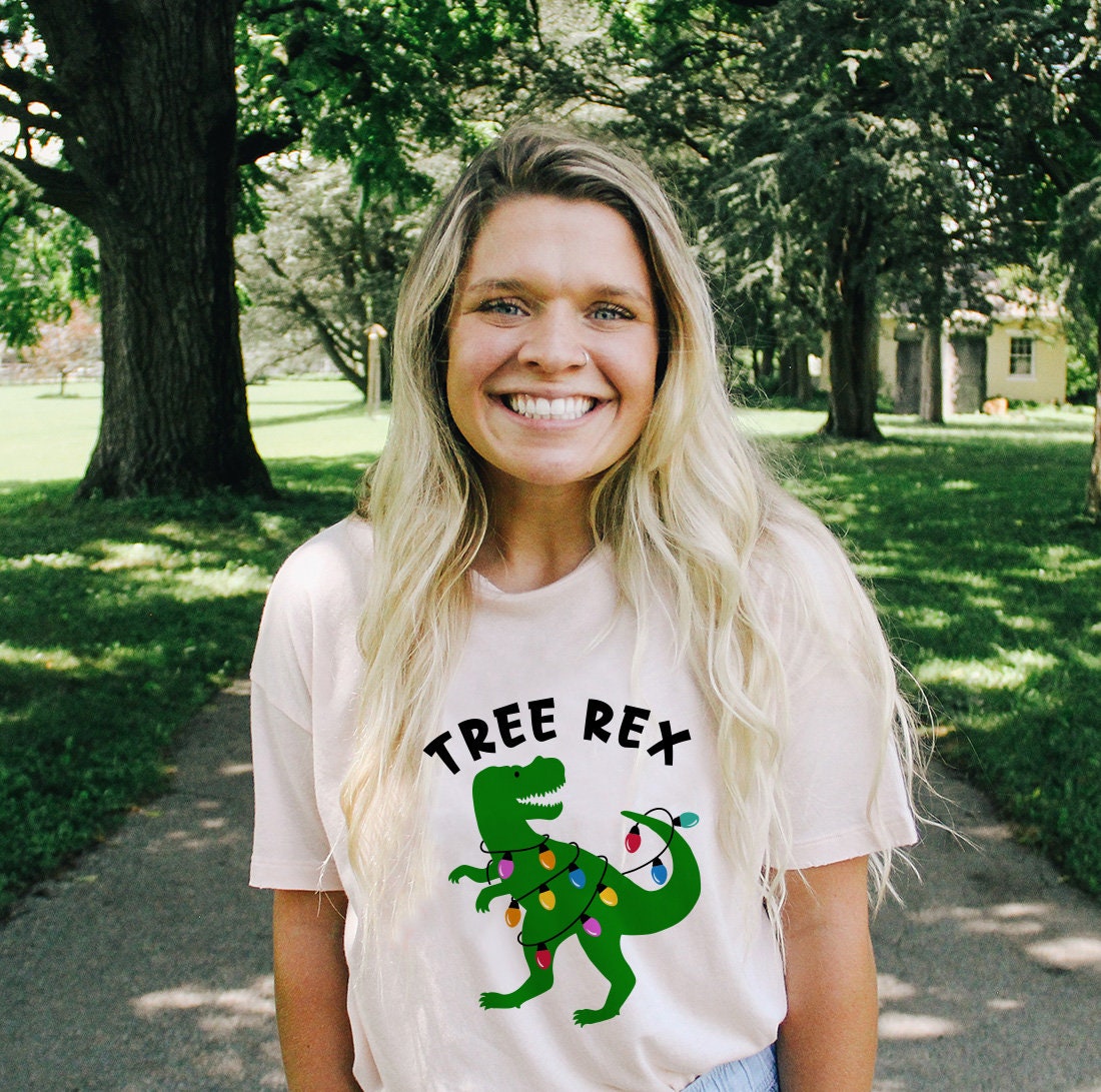 Tree Rex SVG Funny Dinosaur Dino Download Cut File Cricut | Etsy