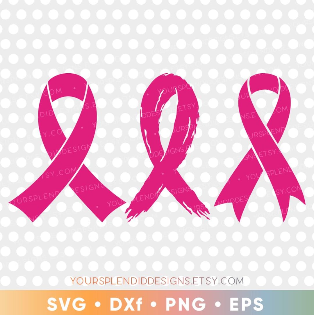 Breast Cancer Awareness Ribbon in October We Wear Pink Breast Cancer ...