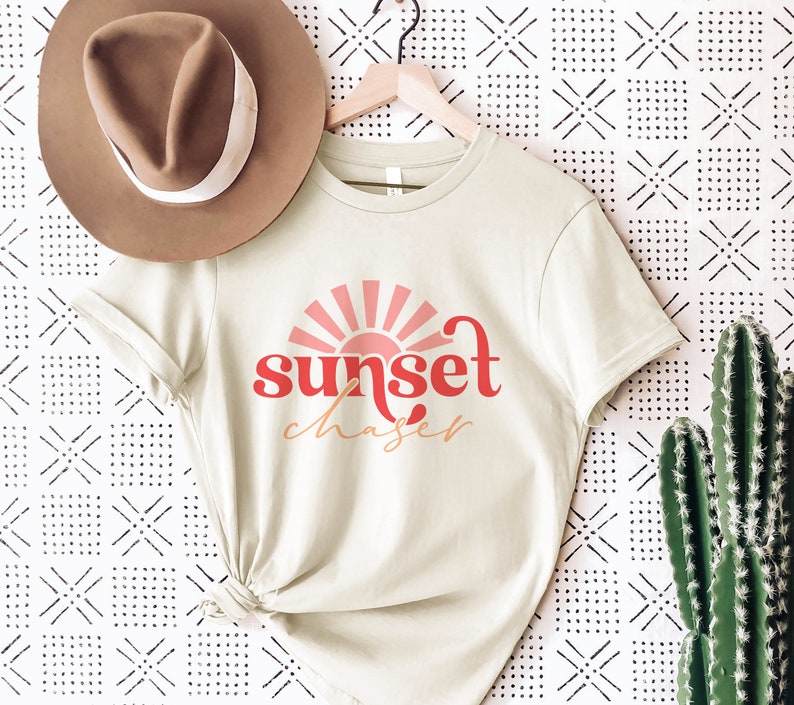 Sunset Chaser SVG Cut Files Silhouette Cricut Funny T-shirt - Etsy