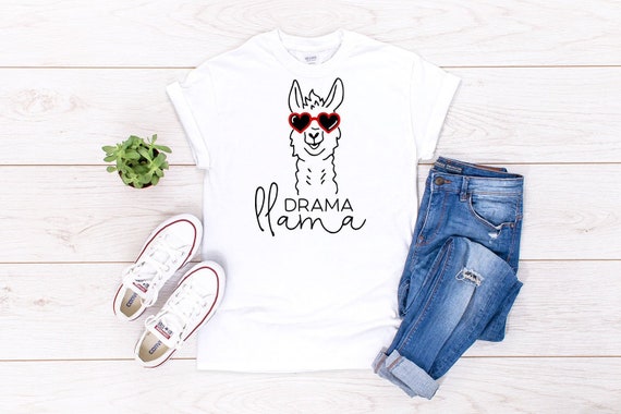 Drama Llama SVG Silhouette Design Llama Instant Download Cute | Etsy