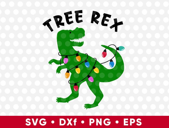 Tree Rex SVG Funny Dinosaur Dino Download Cut File Cricut | Etsy