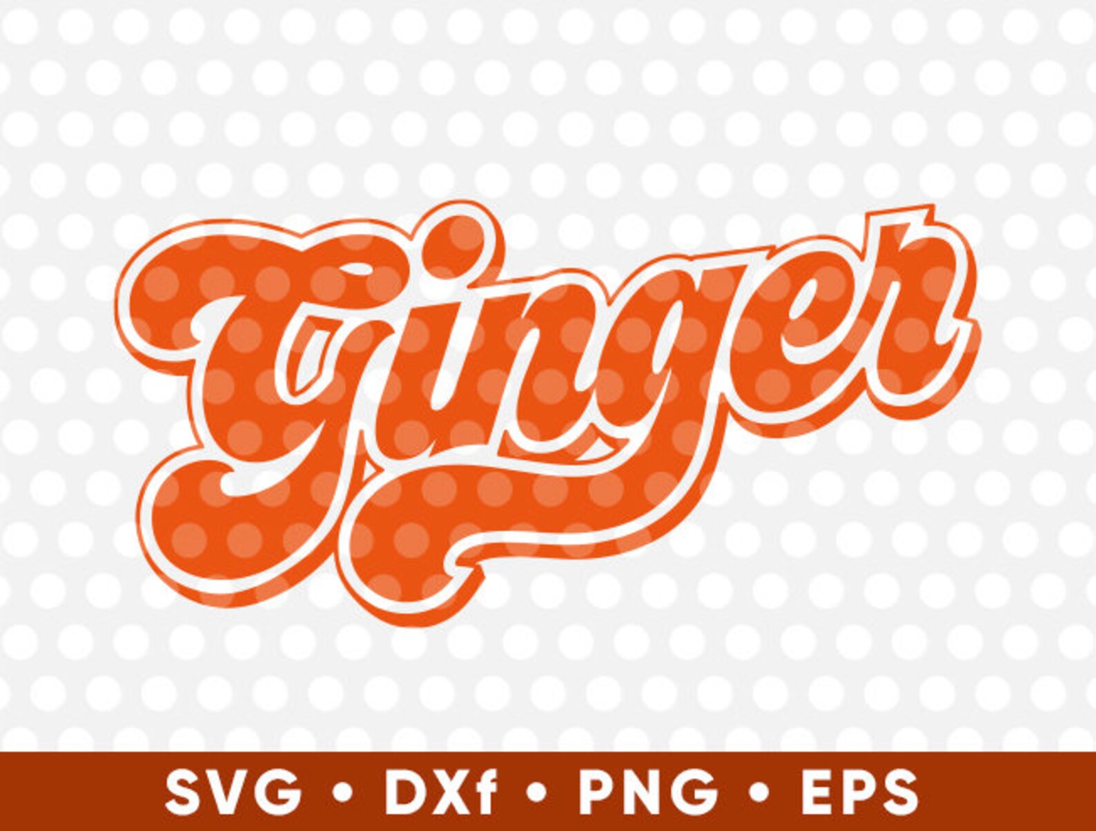 Ginger SVG Cut Files Cricut Files Funny T-shirt Svg Cut File - Etsy