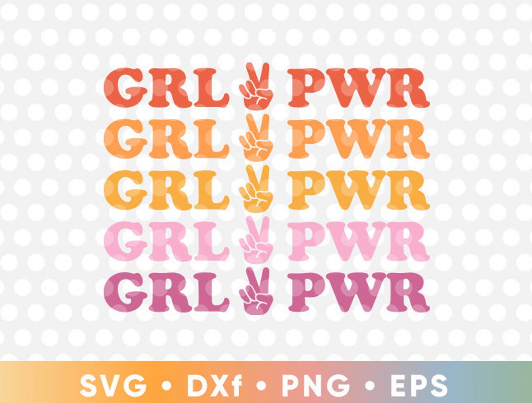 Girl Power SVG Cut Files Cricut Cute Heart T-shirt Clipart Printable ...