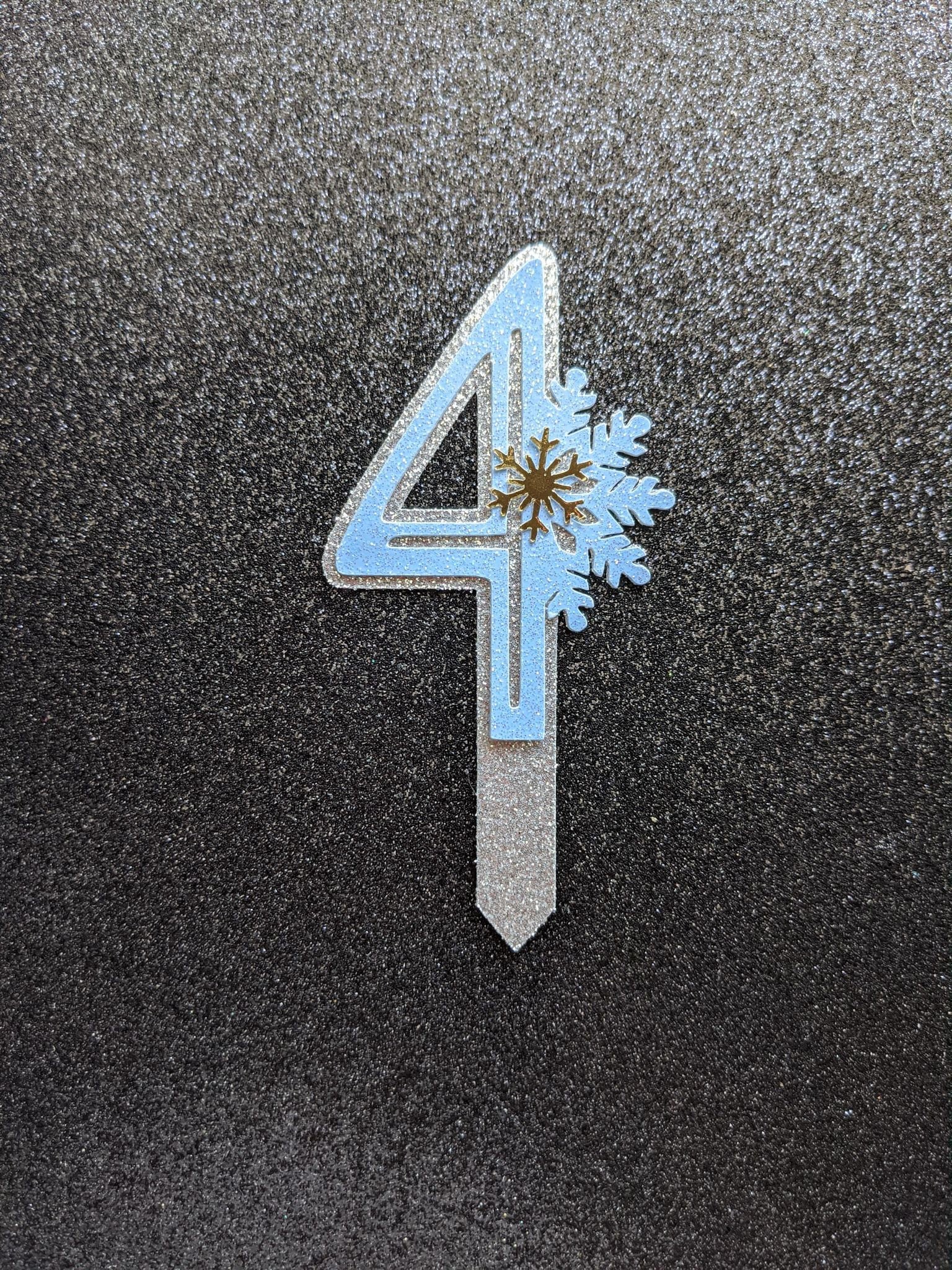 Snowflake Number SVG Christmas SVG Winter Wonderland Number | Etsy