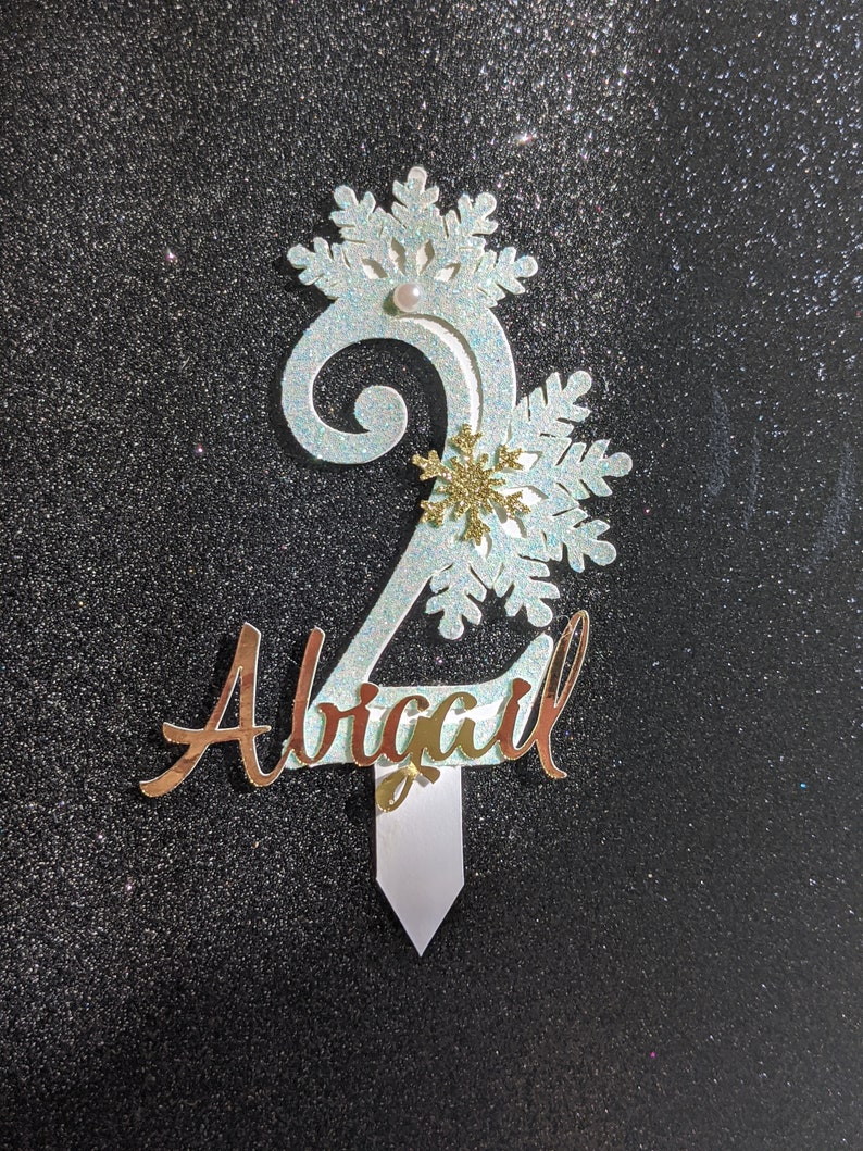 Snowflake Number SVG Christmas SVG Winter Wonderland Number - Etsy