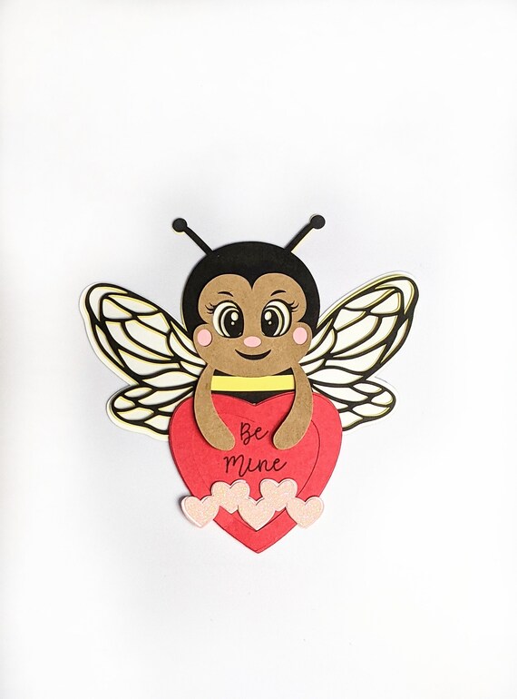 Bee Mine Cut File Cut File Lovely Bee Shaker Ornament | Etsy