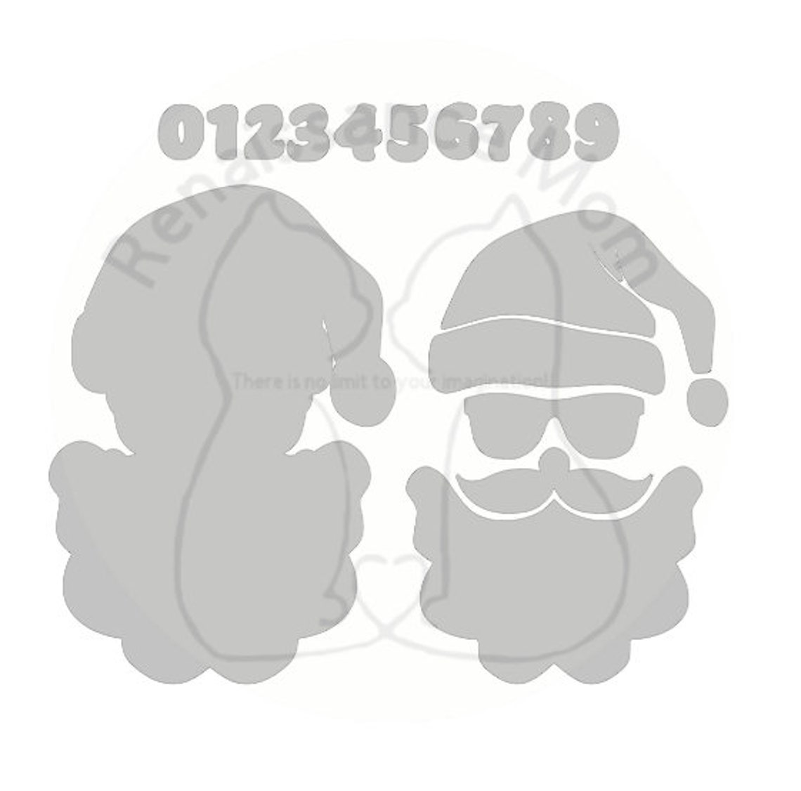 Santa Beard Countdown SVG and PNG Christmas Countdown Sign - Etsy