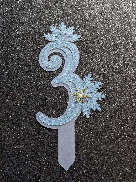 Snowflake Number SVG Christmas SVG Winter Wonderland Number | Etsy