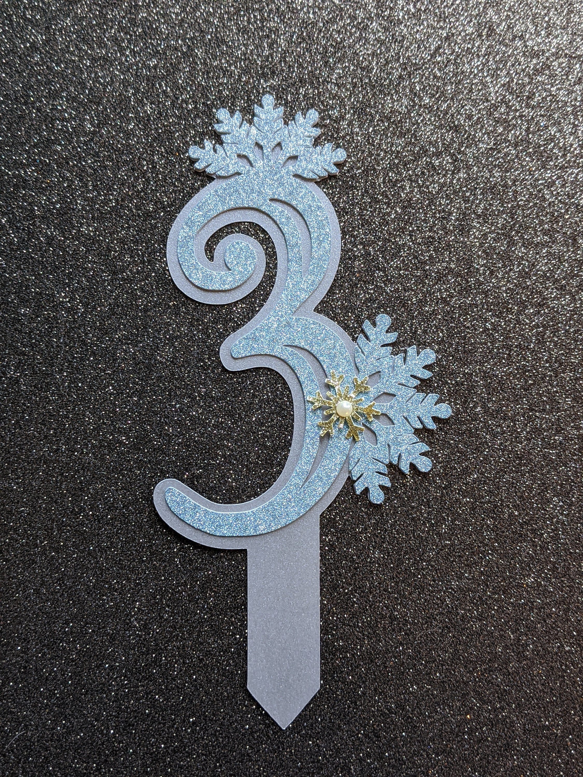 Snowflake Number SVG, Christmas SVG, Winter Wonderland, Number 3 Svg ...