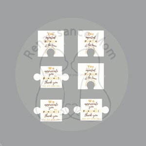 Printable We Appreciate You to Pieces Gift Tag for Teachers, You Are an ...