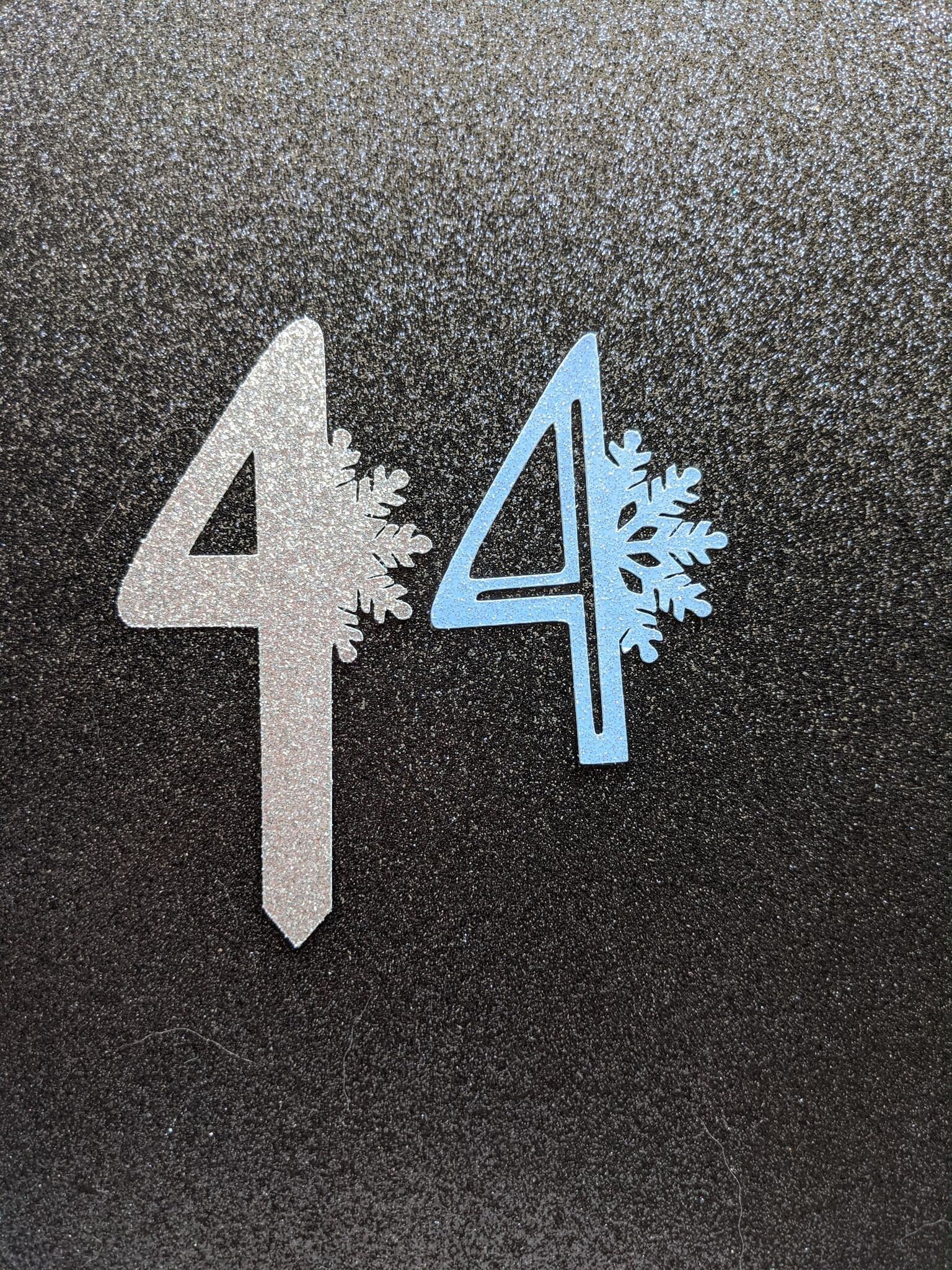 Snowflake Number SVG Christmas SVG Winter Wonderland Number | Etsy