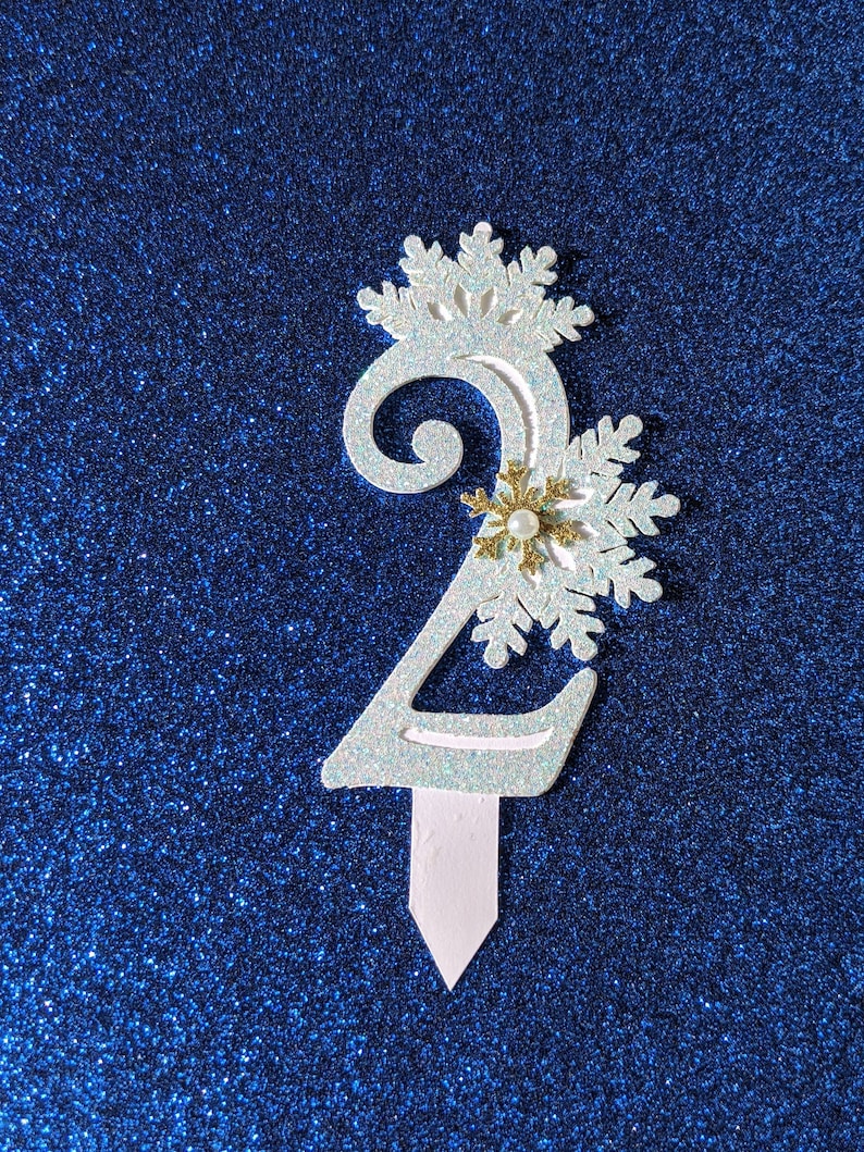 Snowflake Number SVG Christmas SVG Winter Wonderland Number | Etsy