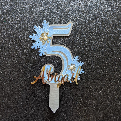 Snowflake Number SVG Christmas SVG Winter Wonderland Number - Etsy