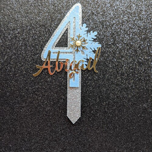 Snowflake Number SVG Christmas SVG Winter Wonderland Number - Etsy