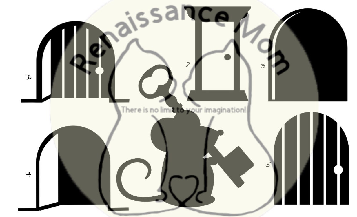 Mouse Holes With Mice SVG File Bundle SVG Mouse Holes Images | Etsy