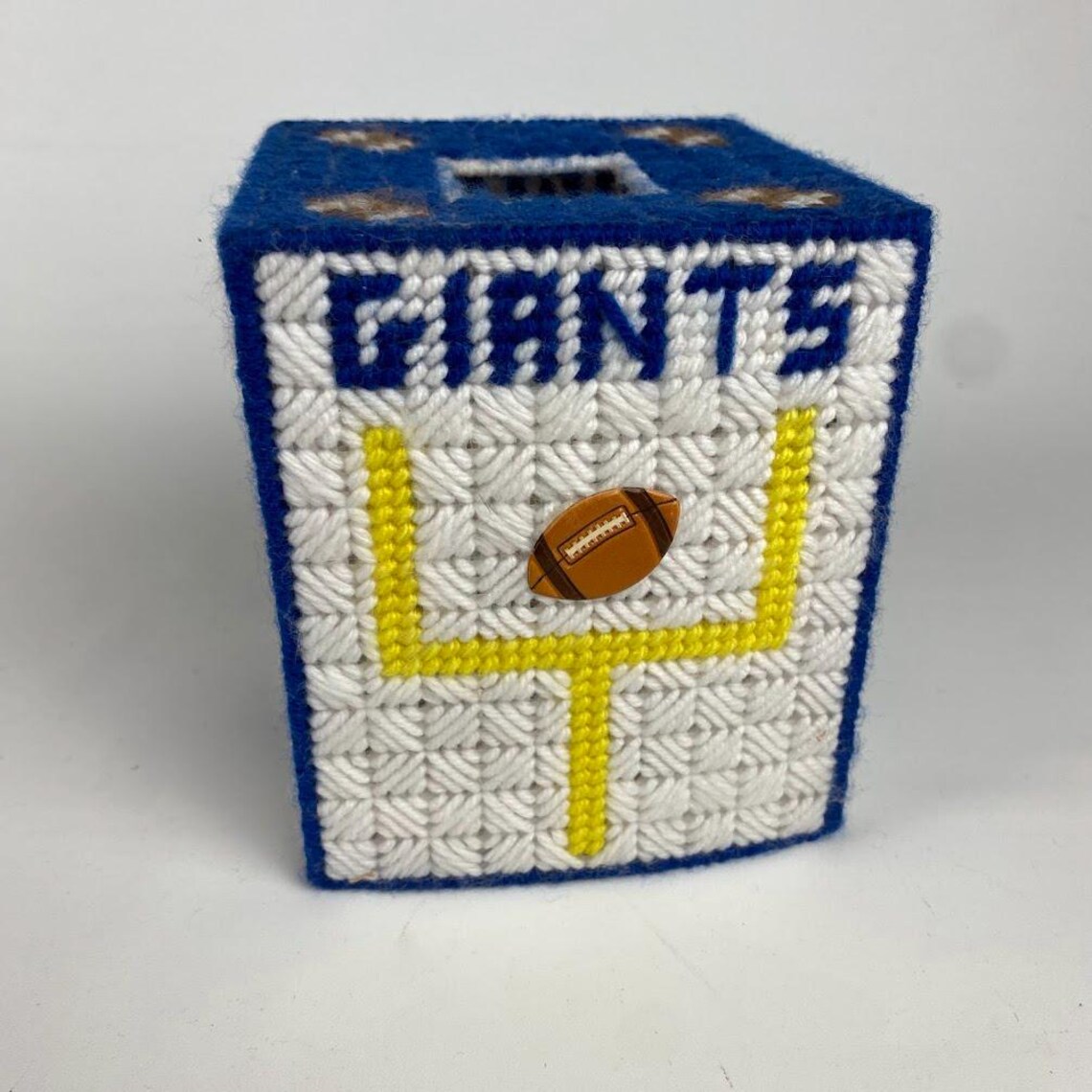 New York Giants Tissue Box Cover Holder Football Boys Kids Room Man ...