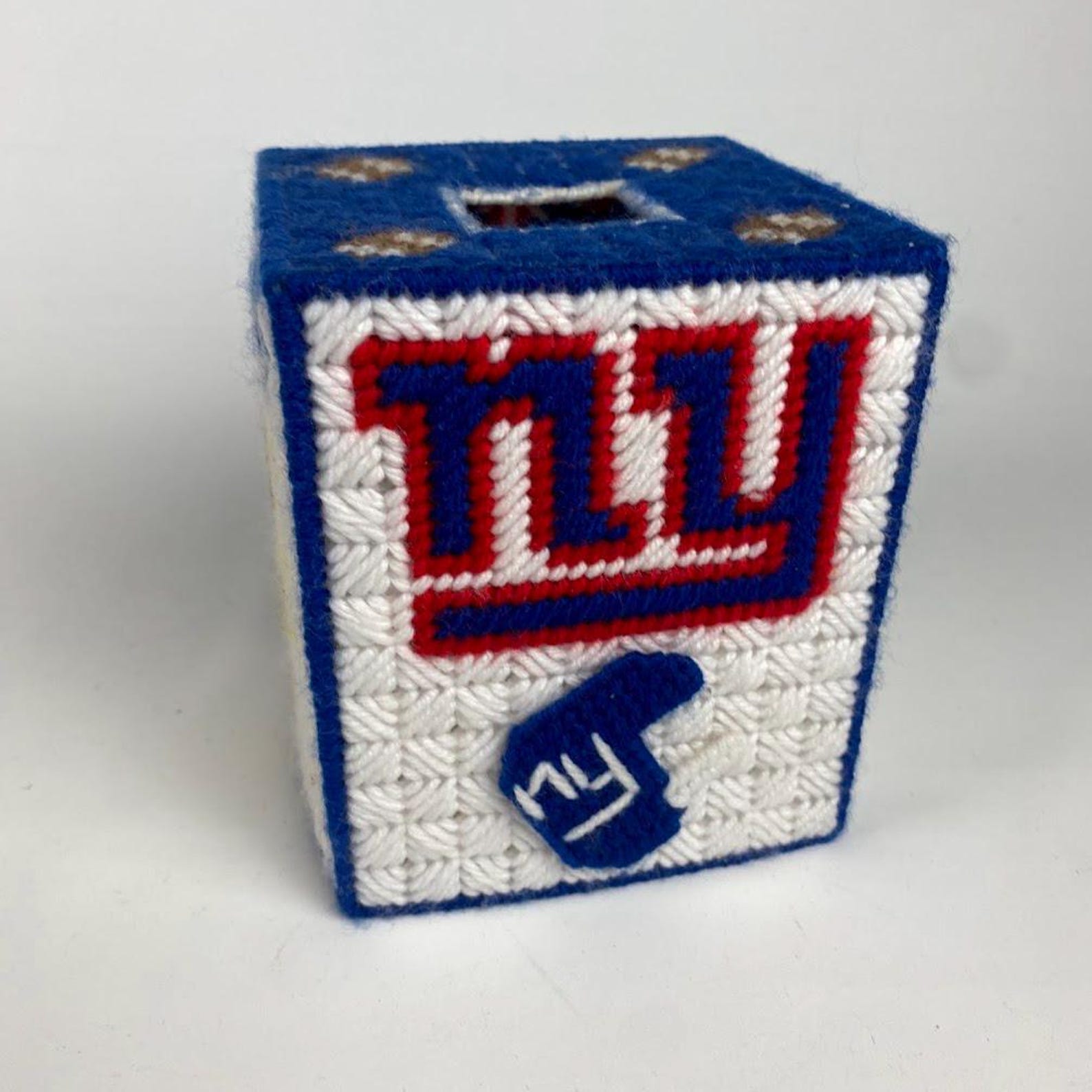 New York Giants Tissue Box Cover Holder Football Boys Kids Room Man ...